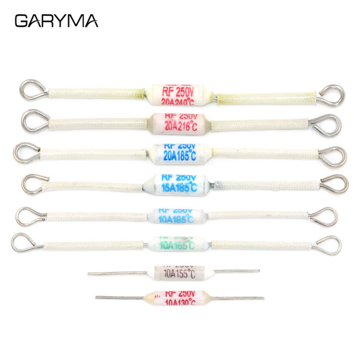 RF Ceramic Temperature Fuse 130C 155C 165C 185C 216C 240C Degree 250V ...
