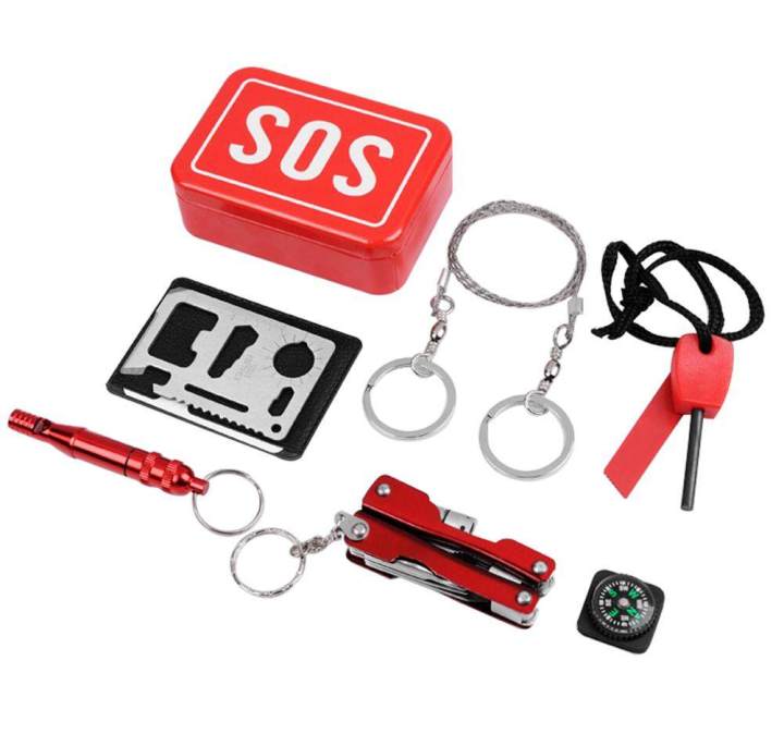 Survival Kits Emergency SOS Survival Tools Pack For Camping Hiking ...