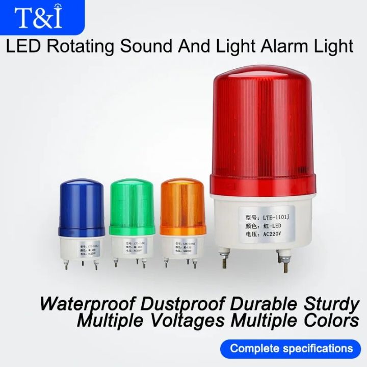 Led Color Sound And Light Alarm Light Lte-1101J Rotary Warning Light ...
