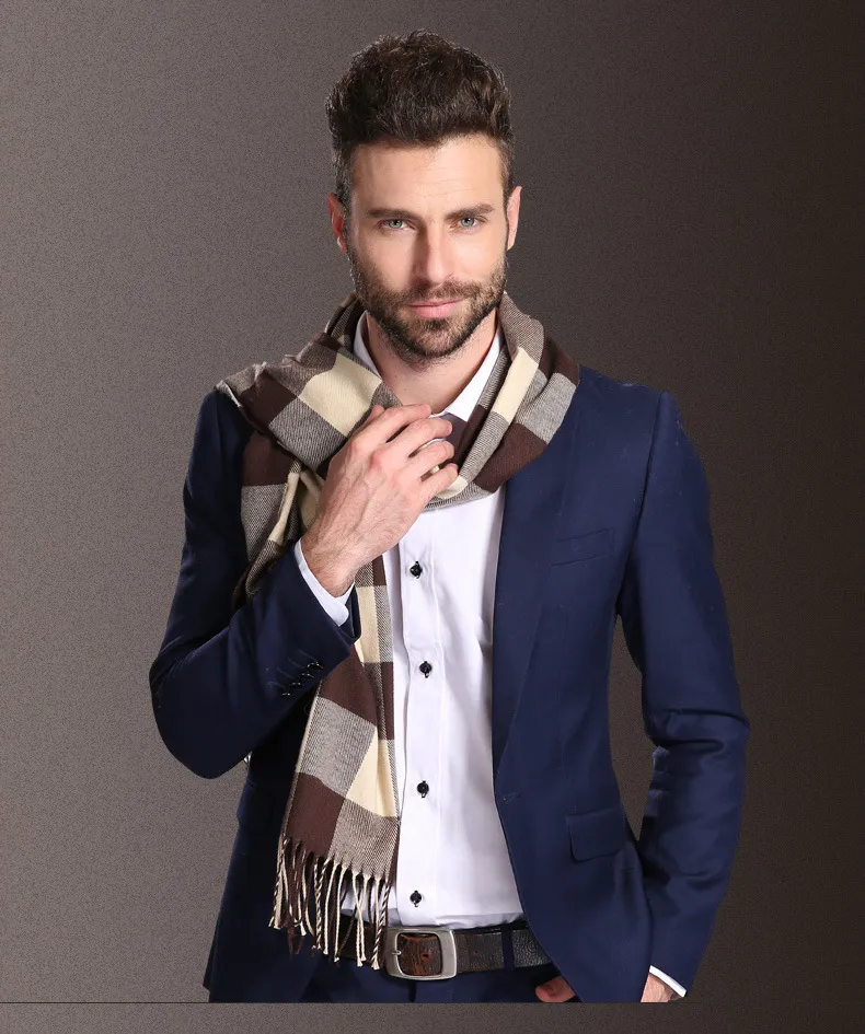 European Men Fashion Scarf Scarves Wraps Men's Fashion Scarf New