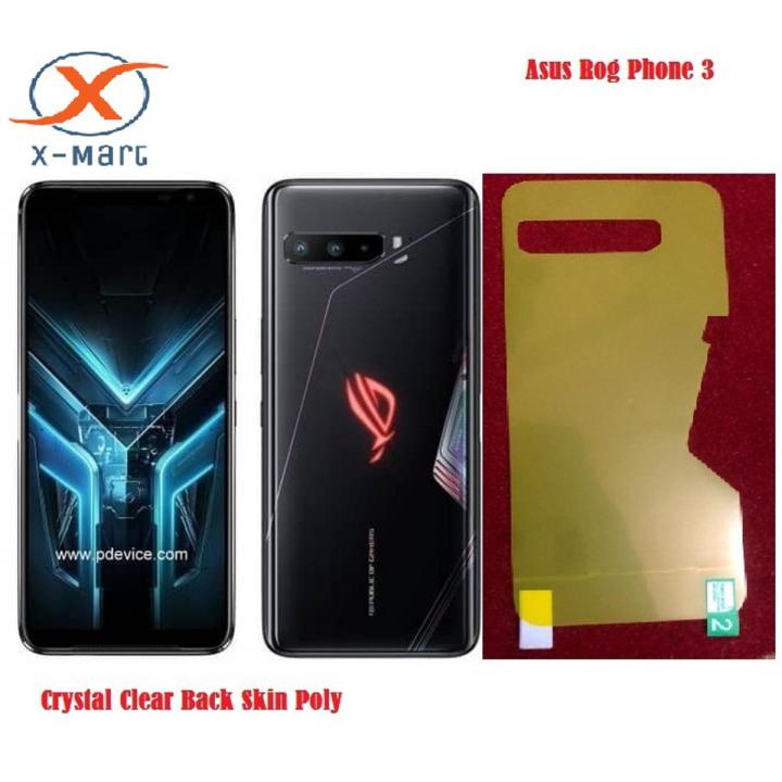 Asus Rog 3 Crystal Clear Ultrathin Back Skin HD Screen Guard Scratch ...
