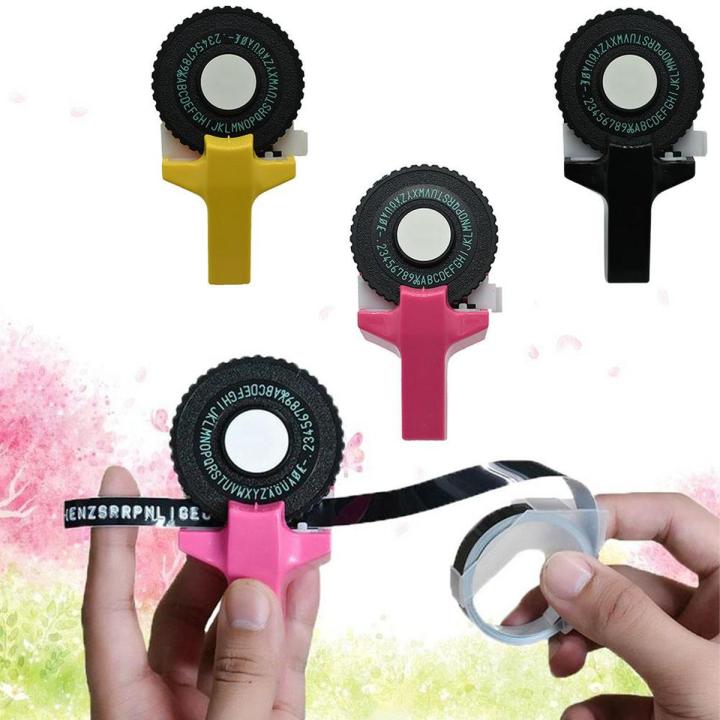 Office Manual DIY 3D Decorative For Dymo Black Tape Scrapbooking ...