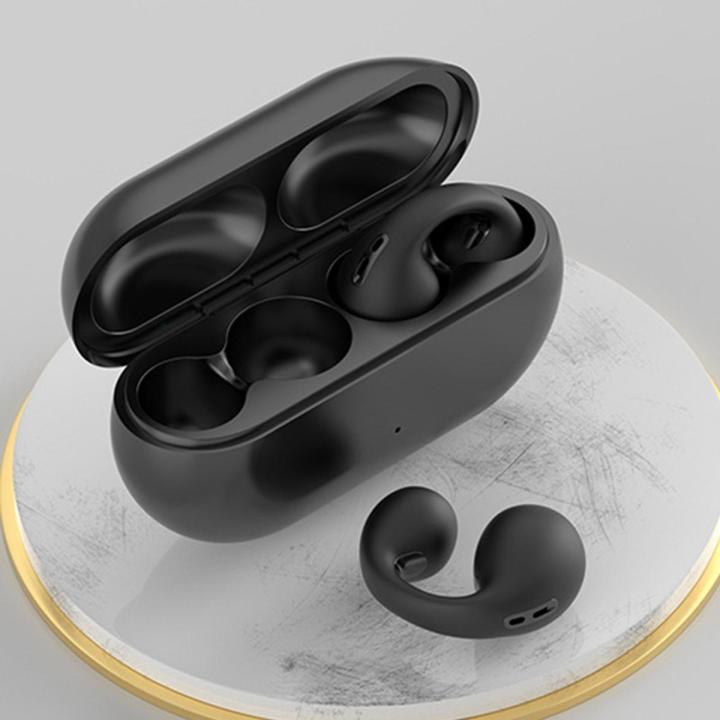 【FUPANG】Bone conduction Bluetooth earphone earring ear clip headphones ...