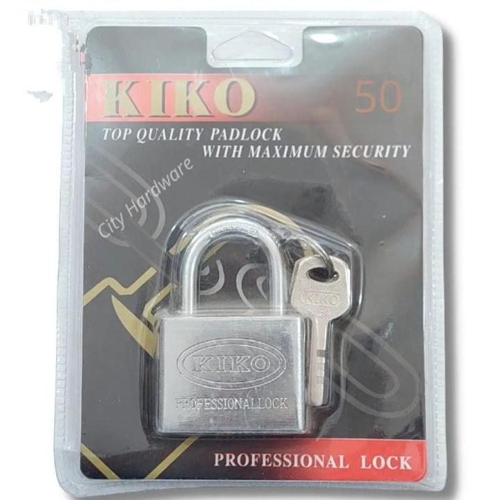 50mm Padlock With 4 Keys Top Security Lock KIKO | Daraz.com.bd