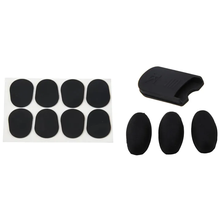 8Pcs Alto/Tenor Saxophone Sax Mouthpiece Patches Pads Cushions Black 0 ...