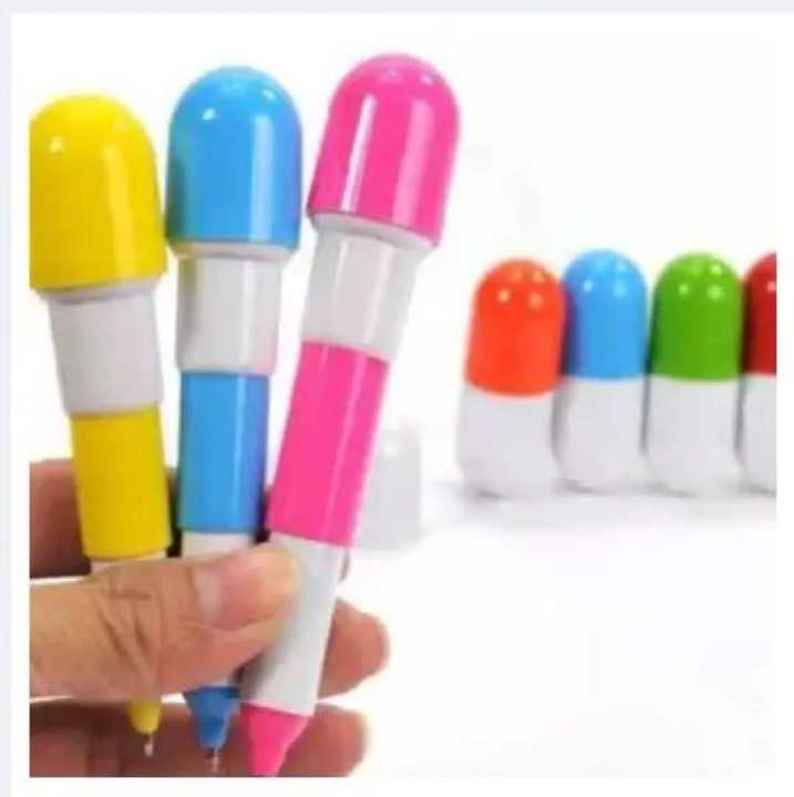 Cute Capsule Shape Pen (3 piece) | Daraz.com.bd