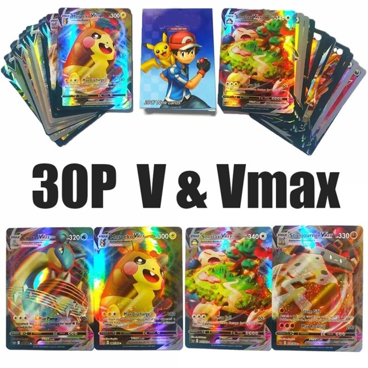 NEW 1996 Years Pokemon English Flash Cards GX V VMAX MEGA Charizard Zapdos Game Collection Cards ...