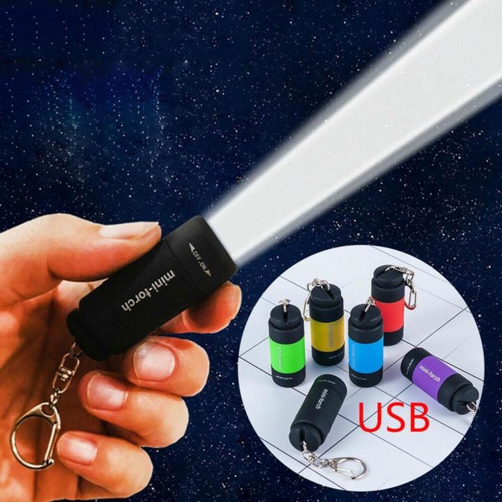 【Unbeatable Prices】 Mini Keychain Lights Pocket Emergency Light USB ...