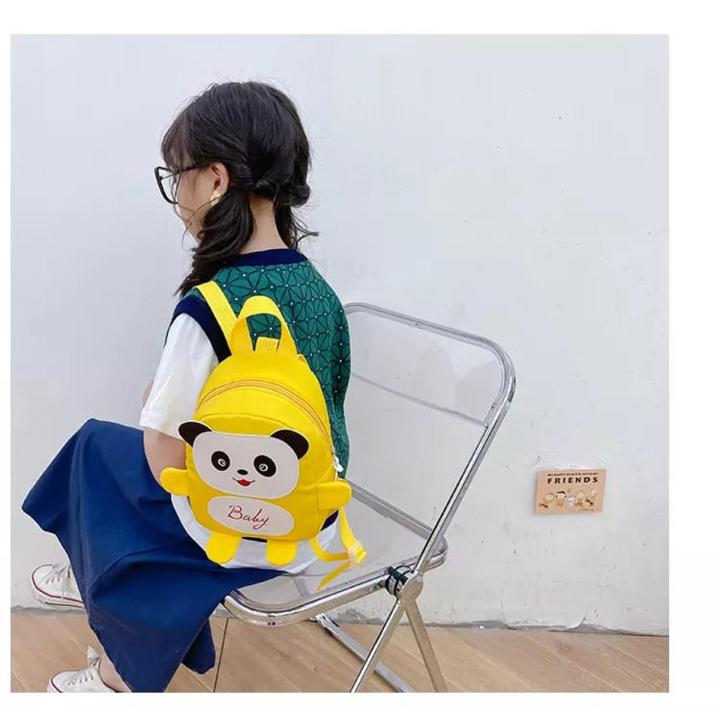Nylon Animal Children Backpacks Kids Preschool Bags Cartoon Panda Book ...