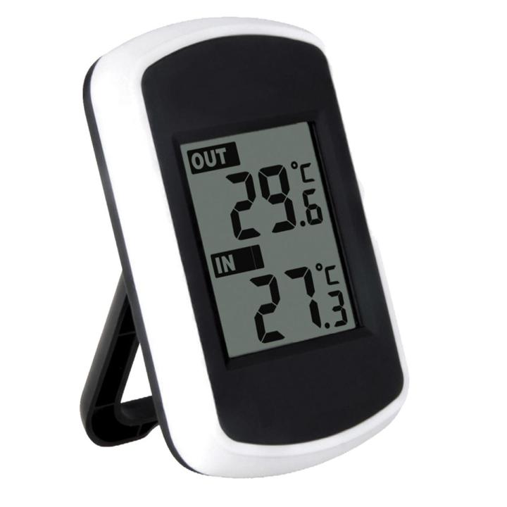 LCD Digital Wireless Indoor Outdoor ther-mometer Tem-perature ...