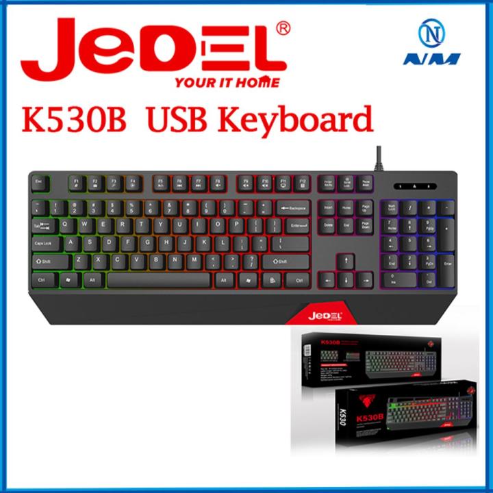 Gaming Keyboard Jedel K530B with LED Backlight | Daraz.com.bd
