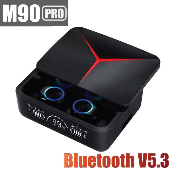 TWS M90 Pro Wireless gaming Earbuds Bluetooth 5.3 Headset HiFi Quality ...