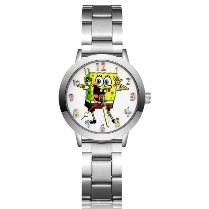Cute Cartoon Pretty Spongebob Style Children's Watches Kids Student ...