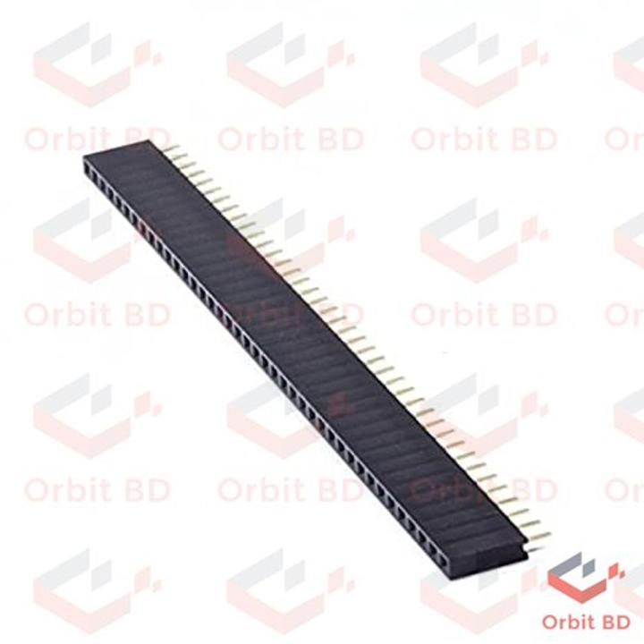 2Pcs Female Header Female Header Pin 40x1 Straight Pins Single Row 2 ...