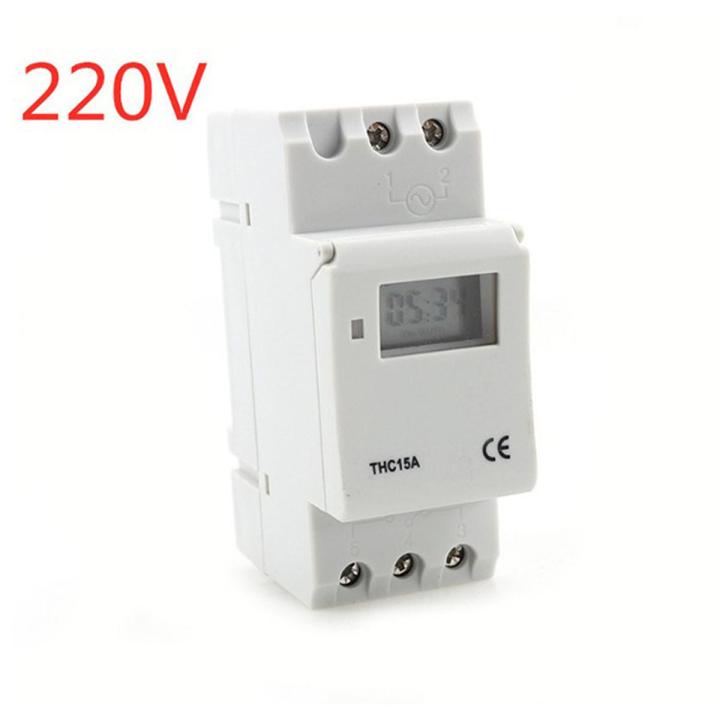 THC15A Electronic Digital Timer Switch Relay Control 220V 12V 24V 110V ...