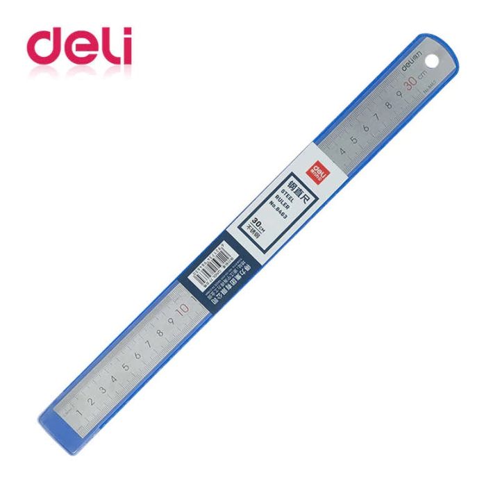 Deli 8463 Steel Ruler/Scale - 30cm | Daraz.com.bd