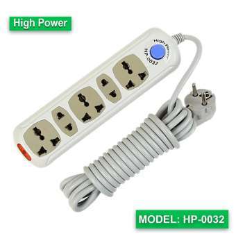 5 Port Multiplug Three 3 pin and Two 2 Pin 5 meter Cable | Daraz.com.bd