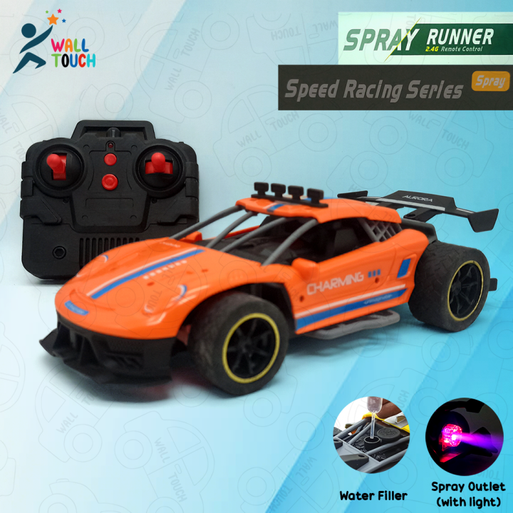 High Speed Racing Rechargeable Car with Light and Spray, Remote Control ...