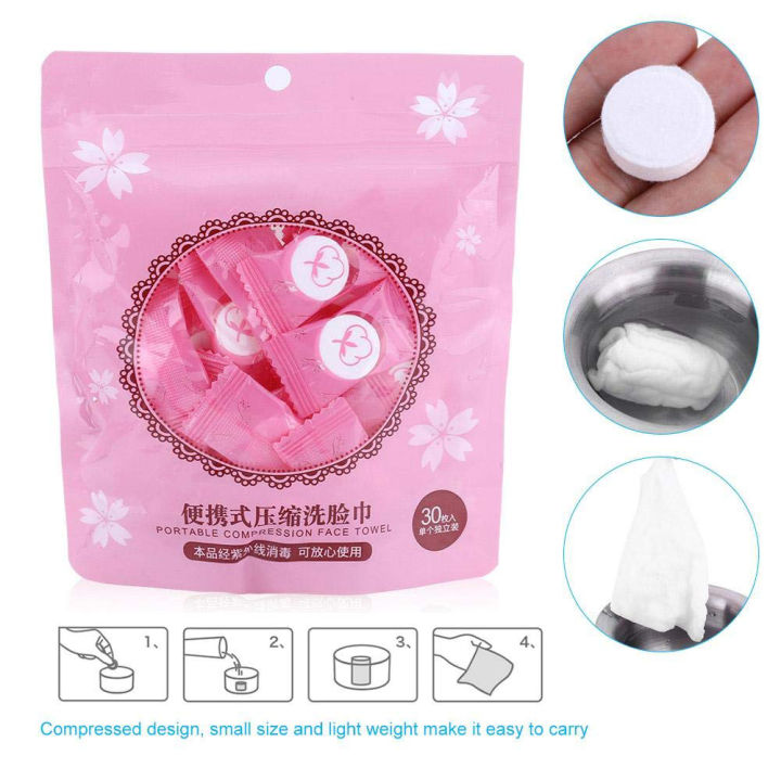 100PCS Disposable Portable Compression Face Towel Cotton Washcloth for ...
