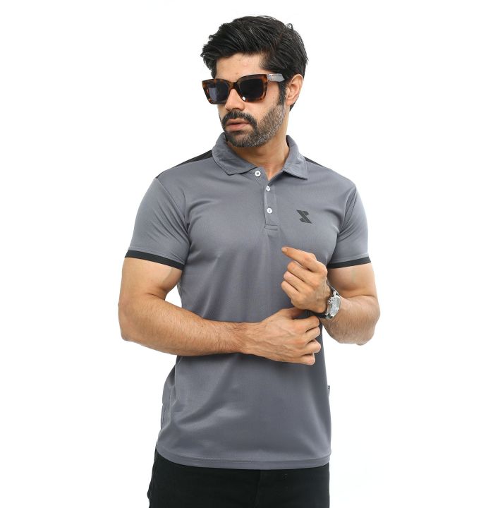 SMUG Premium Grey Polo Shirt - Fabric soft and comfortable | Daraz.com.bd