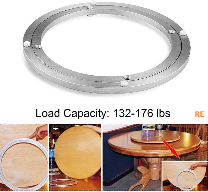 2 PCS 12'' Inch Aluminium Rotating Turntable Bearing Swivel ring ...
