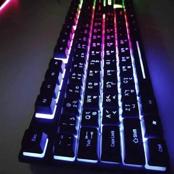 AMC Tech K23 Gaming Rainbow Lighting Keyboard | Daraz.com.bd