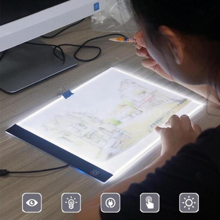 A4 LED Light Pad For Painting Drawing Tablet USB Powered Light Board 3 ...