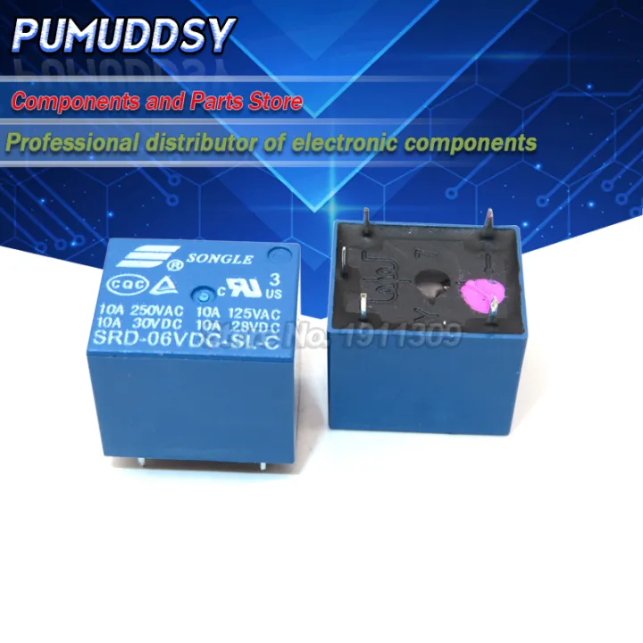 5PCS Relay SRD-06VDC-SL-C SRD-06VDC-SL SRD-06VDC SRD-06V relays 5PINS ...