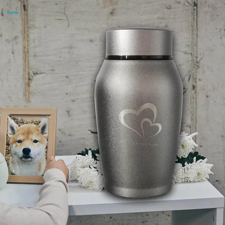 Pet Urns Stainless Steel Keepsake Urn Waterproof Pet Ash Urn Ash ...