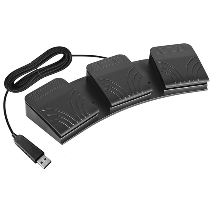 Universal Foot Pedal USB Foot Pedal PC Triple Foot Switch Keyboard ...