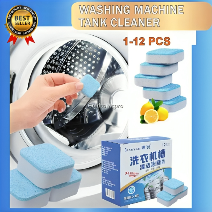 Washing Machine Tank Dust Cleaning Tablet -12pcs | Daraz.com.bd