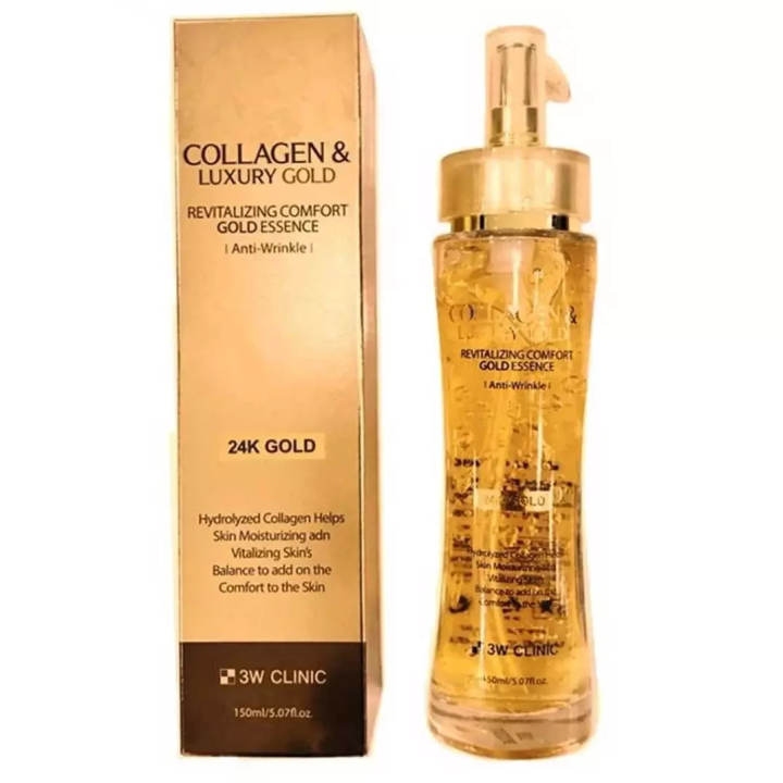3W Collagen & Luxury Gold 24k Gold Essence - 150ml | Daraz.com.bd
