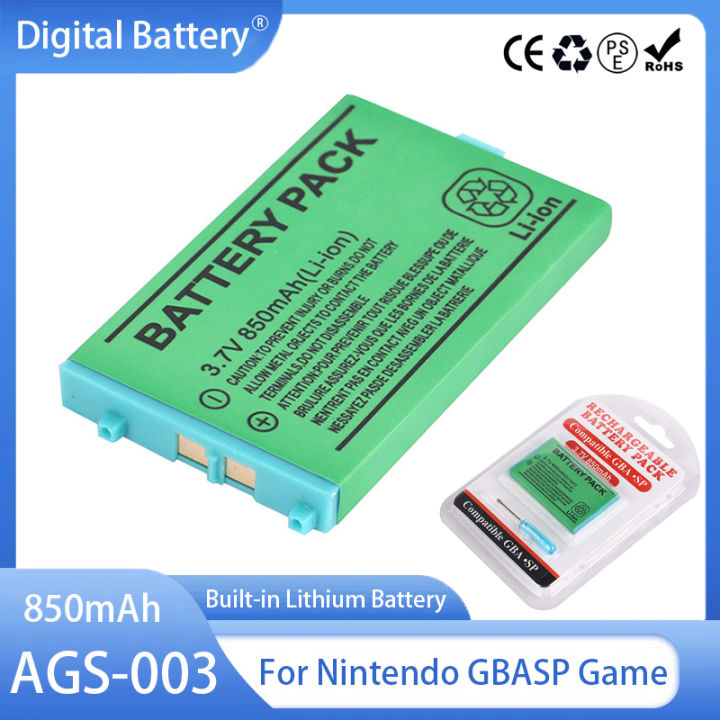 AGS-003 Rechargeable Battery 850mAh 3.7V Lithium Battery For Nintendo ...