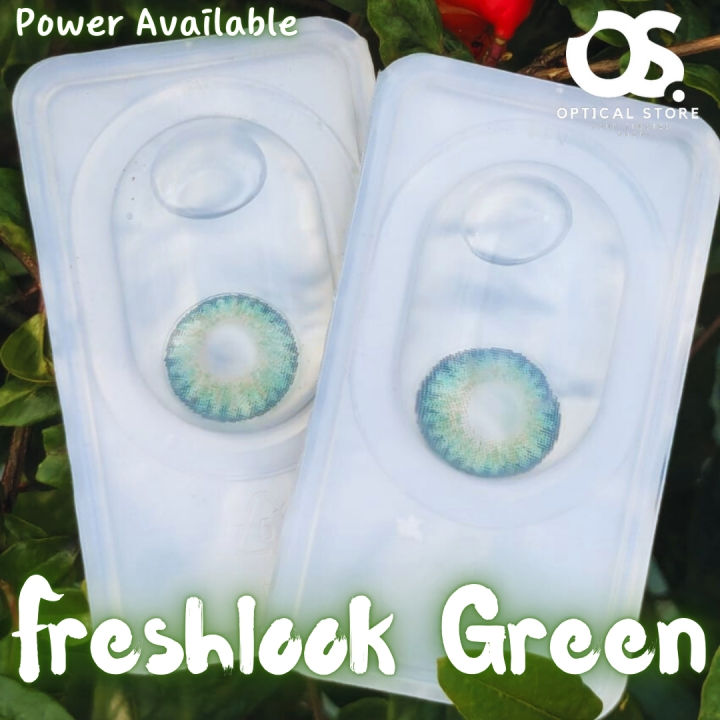 Freshlook Colorblends Green Color Contact Lens with kit regular box ...