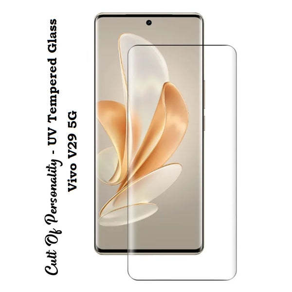 For Vivo V29 (A+ GRADE) Premium UV Tempered Glass Screen Protector ...