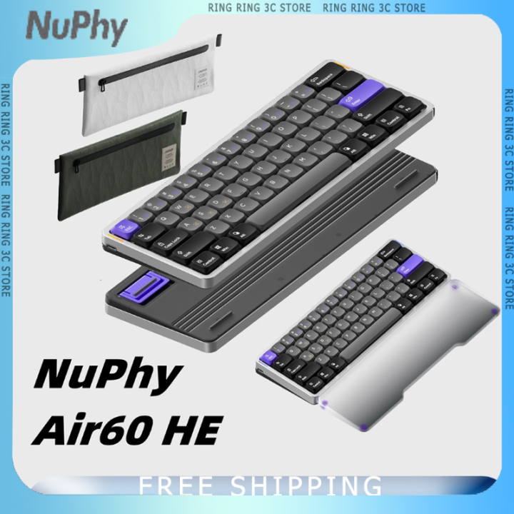 NuPhy Air60 HE Low Magnetic Switch Keyboard 61Keys Wired Hot Swappable ...