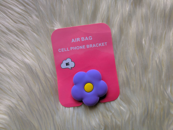 Pop Up Socket For Mobile Grip Folding Phone Holder Stand - Purple ...