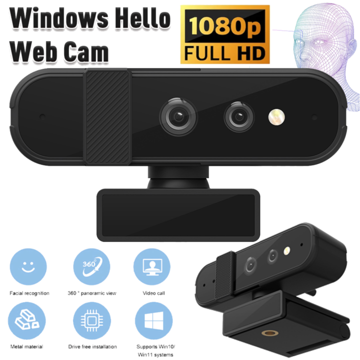 Webcam 4k HD Mini Camera 1080P 30FPS Desktop Cam 80 Wide Angle Facial ...
