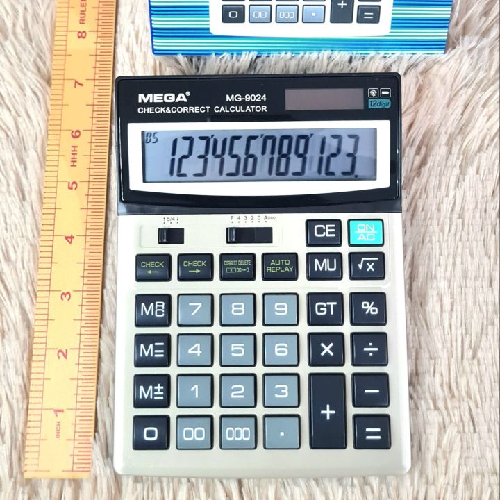 Mega mg 9025 calculator 12 Digit - Dual Power MG-9025 | Daraz.com.bd