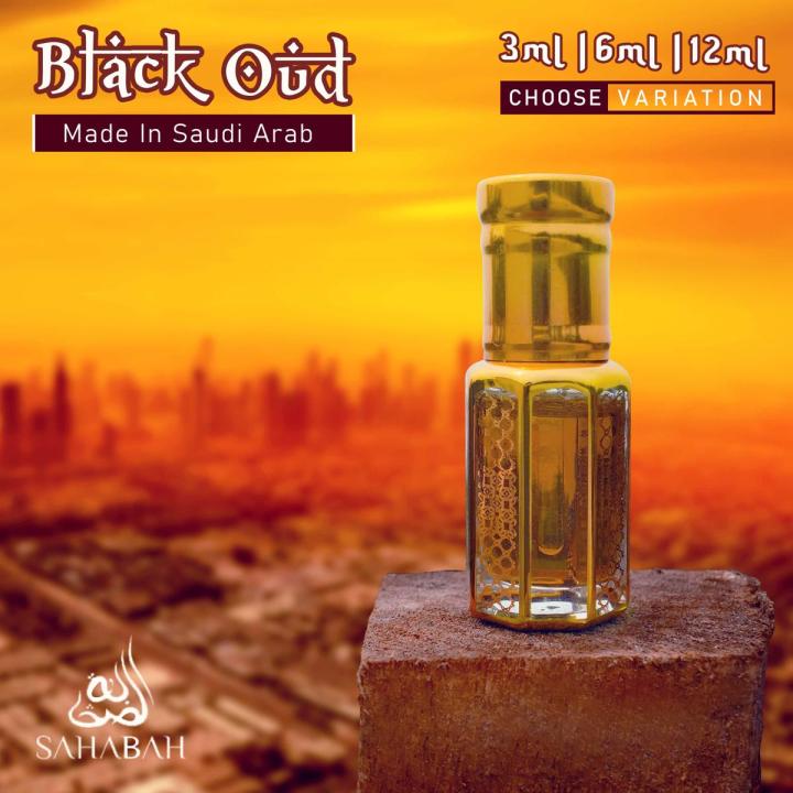 Black Oud-Made in Saudi Arabia -Premium Arabian Attar 3ML 6ML 12 ML ...