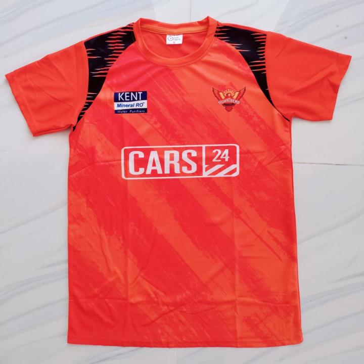 IPL Sunrisers Hyderabad Cricket Team Jersey 2023 Short Sleeve- SRH ...