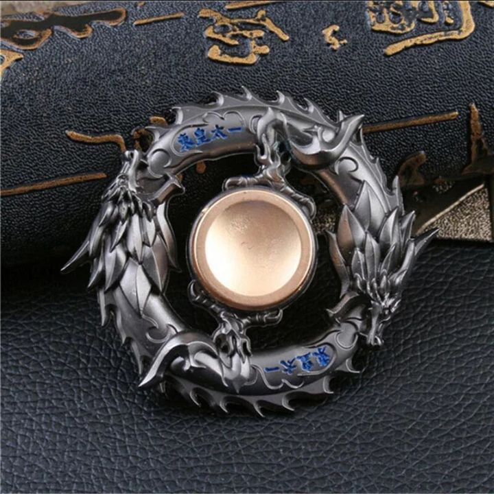 Dragon Metal Fidget Spinner Zinc Alloy Gyro Rotary EDC Hand Spinner For ...