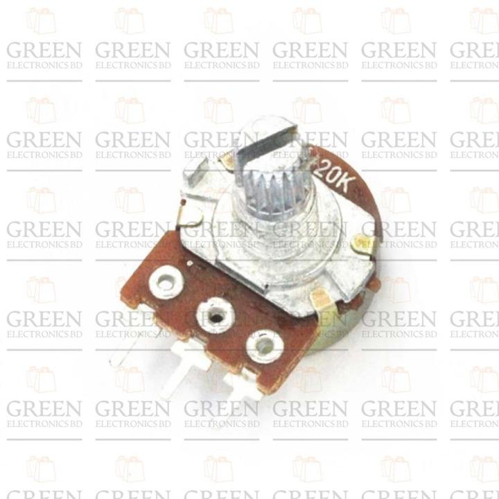 3Pcs- 3 Pin 20K Potentiometer Panel Mount 20K Ohm 1/2 Watt 3 Terminal ...