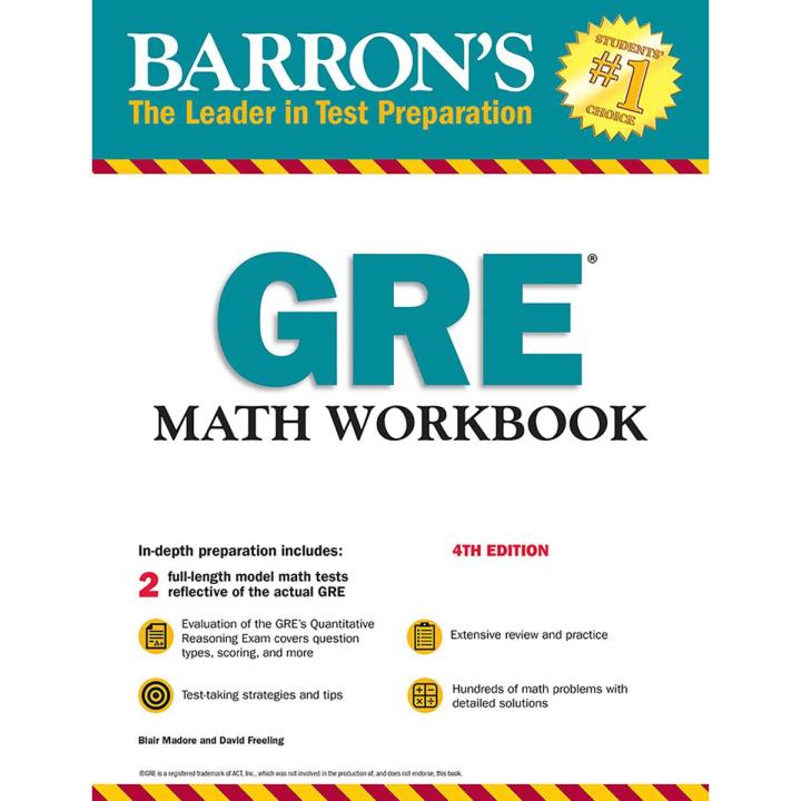 Barron's GRE Math Workbook (White Print) | Daraz.com.bd