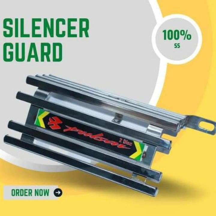 Pulsar Double Disk Silencer Guard | Silencer Cover For Pulsar | 100% SS ...