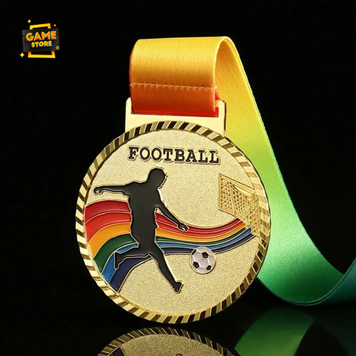 Factory Custom Football Medals and Trophies Gold Silver Bronze Athletic ...