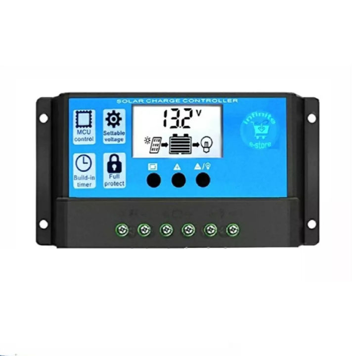 Digital Solar Charge Controller 10A 12V Battery for 20-200W Solar Panel ...