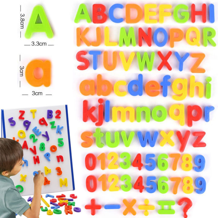 Magnetic Alphabet Letters EVA Foam Refrigerator Stickers Toddlers Kids ...