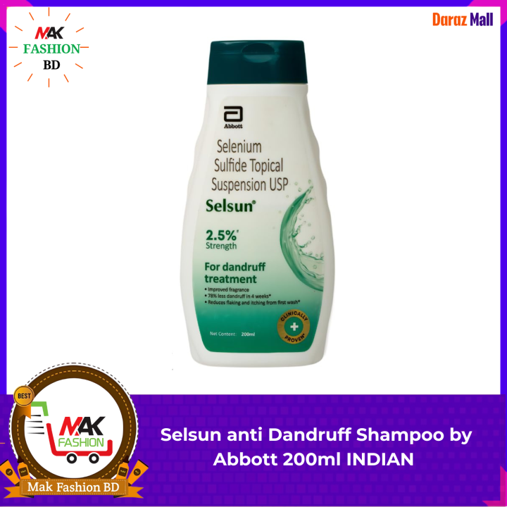 Selsun anti Dandruff Shampoo by Abbott 200ml INDIAN | Daraz.com.bd