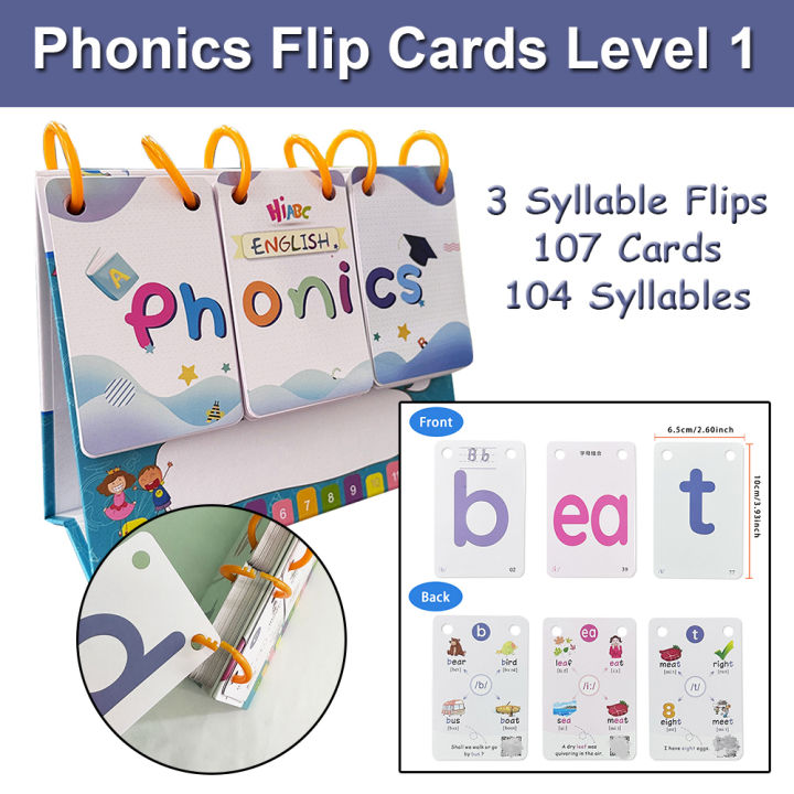Phonics Flashcards Spelling Words Desktop Calendar English Learnning ...